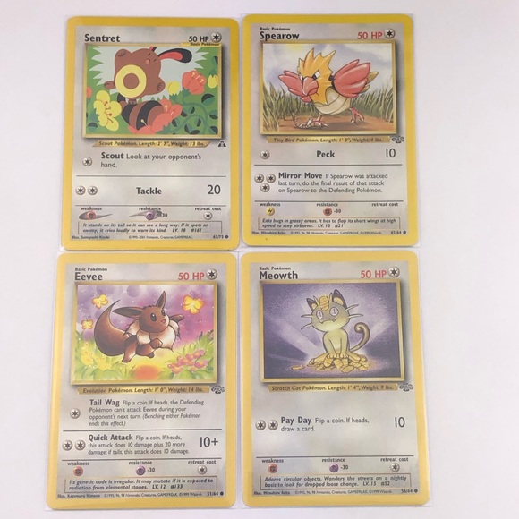 Pokemon | Toys | Pokemon Vintage Card Normal Type Lot E | Poshmark